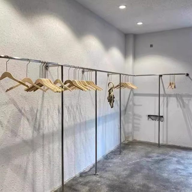 Clothing store display racks for women's clothing children's clothing ...