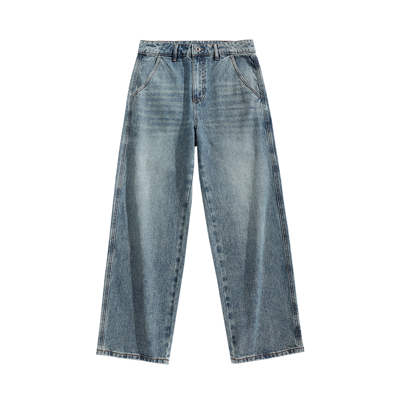 LT Zhenweis men's clothing 2025 summer new retro jeans loose straight ...