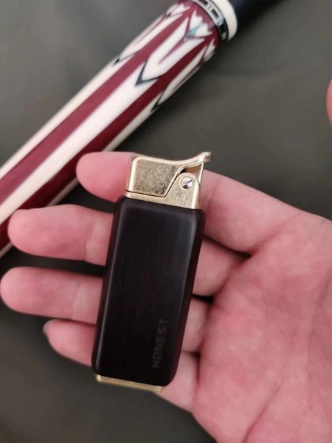 Baicheng kerosene lighter grinding wheel open flame retro solid wood ...