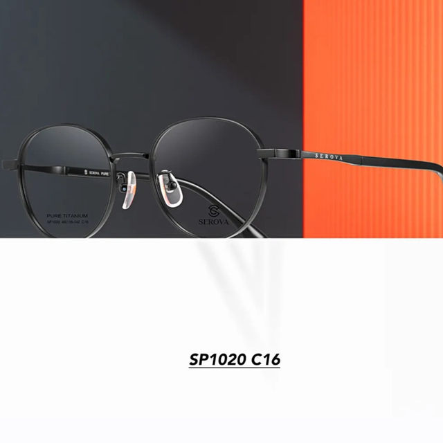 SP1020 SEROVA titanium alloy ultra-light small round frame suitable for ...