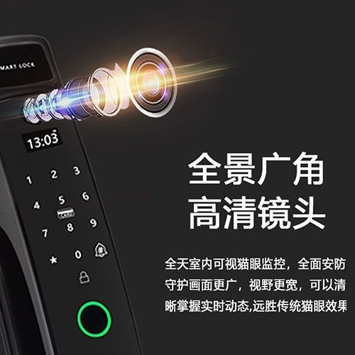 Lambo tank fully automatic smart cat's eye screen lock anti-theft door ...