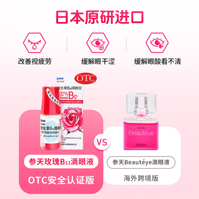 Santian Vitamin B12 Eye Drops Fatigue Relief Dryness Japanese Official ...