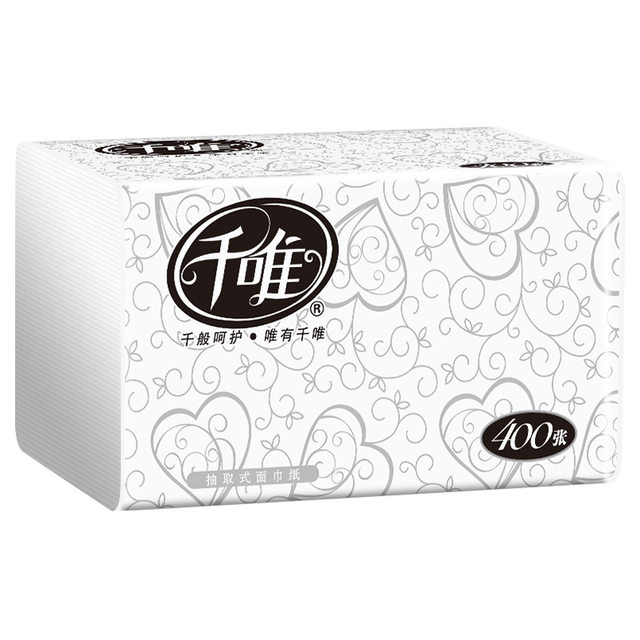 Qianwei large size tissue paper full box napkin tissue household family ...