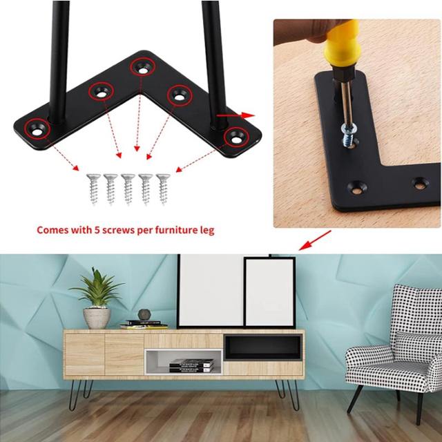 Solid iron table leg bracket table leg table leg frame furniture coffee ...