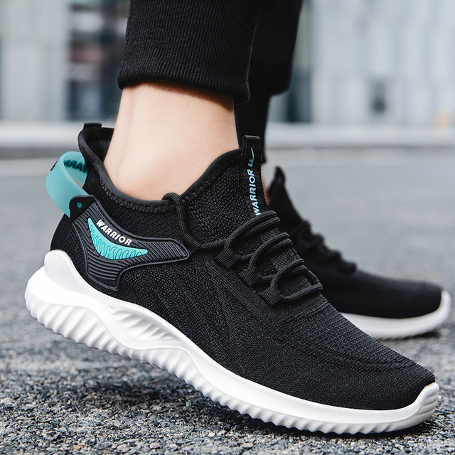 Returning men's shoes summer breathable casual running sports shoes ...