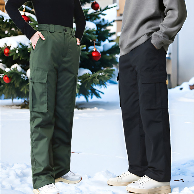 Down pants women's outer wear new style windproof overalls ski town ...