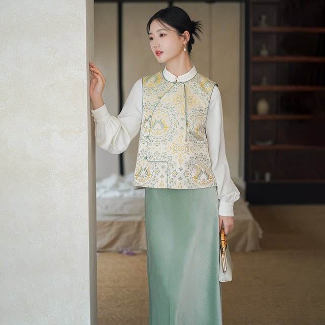 Chu Cicada clothing new Chinese style women's clothing 24 autumn collar ...