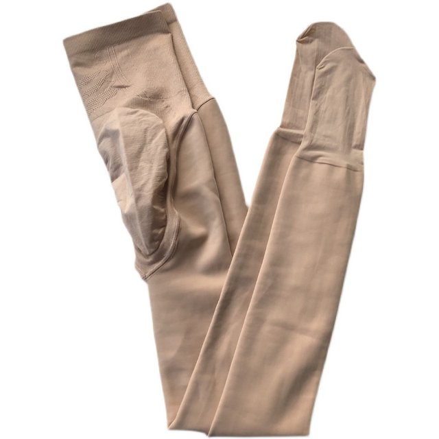Autumn and winter realistic water-glow skin color plus velvet leggings ...