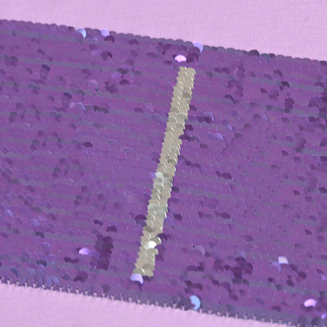 Siqi Women's Clothing 254/7 Cotton color-changing sequin letters round ...