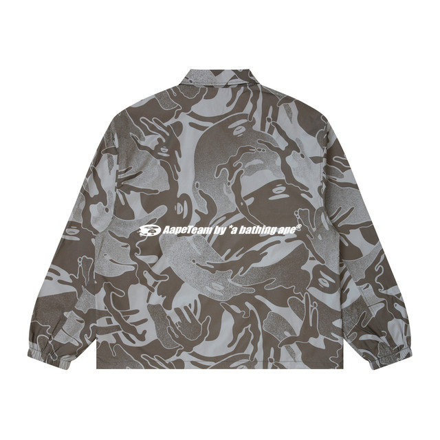 Aape flagship store men's clothing spring and autumn camouflage letter ...