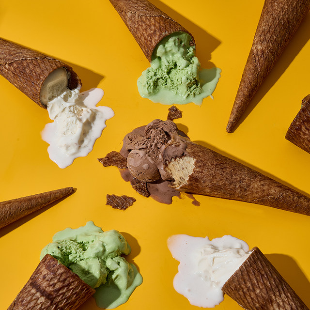 Hongbaolai Russian large cone crispy ice cream milk matcha chocolate ...