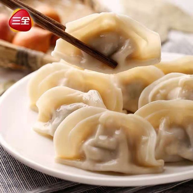 Sanquan soup dumplings 10 packs of cabbage three fresh pork dumplings ...