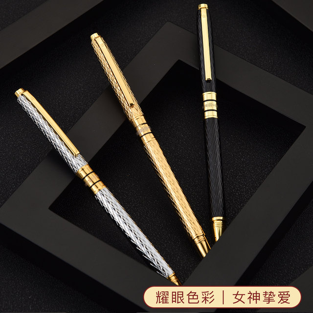 Hero Pen H703 official genuine 10K golden pen metal business office ...