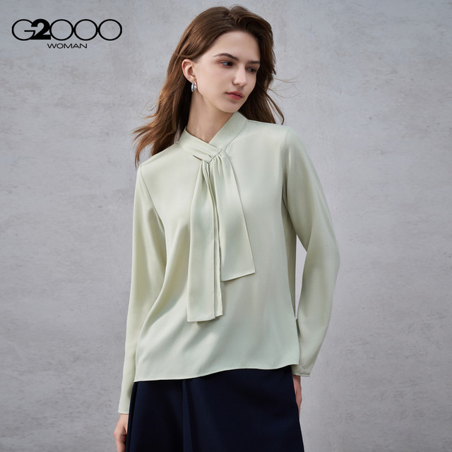 G2000 women's 2025 autumn and winter comfortable long-sleeved casual shirt.