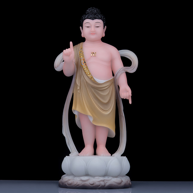 The ordinary bathing Buddha, Prince Buddha statue, home offering white ...