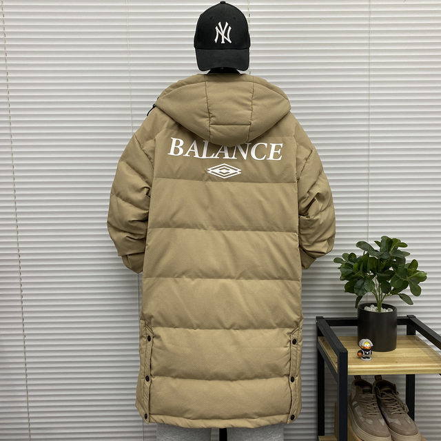 Mid-length hooded soft shell down jacket men's winter clothing plus ...