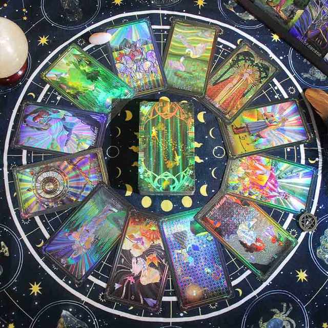 12X7CM Shuttle Mirror Tarot Sluture Taro