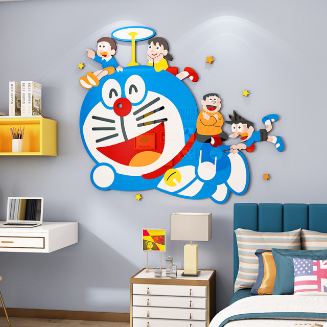 Doraemon wall stickers three-dimensional children's room wall ...