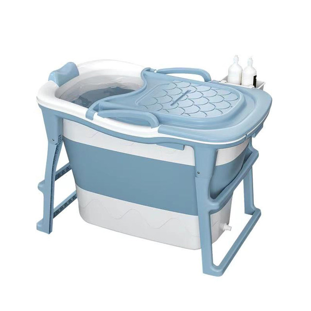 Bathing barrel adult folding bathtub household bath barrel small ...