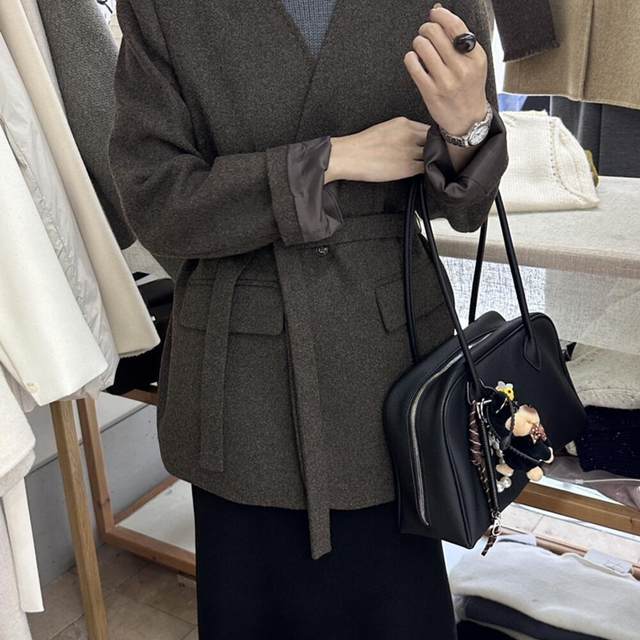 Mootea Korean version 2024 winter new temperament minimalist phoenix V ...