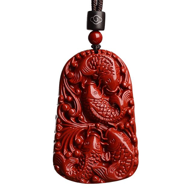 Genuine official flagship store Baozhen original ore cinnabar pendant ...