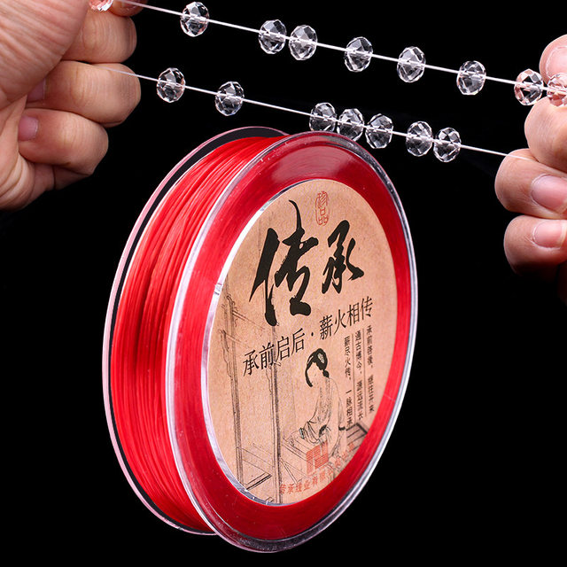 Bracelet elastic thread rope bracelet beads bead rope rubber band thin ...