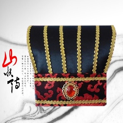 Ancient costume men's Han Clothing Hat Zhuge Liang Feather Fan Minister ...