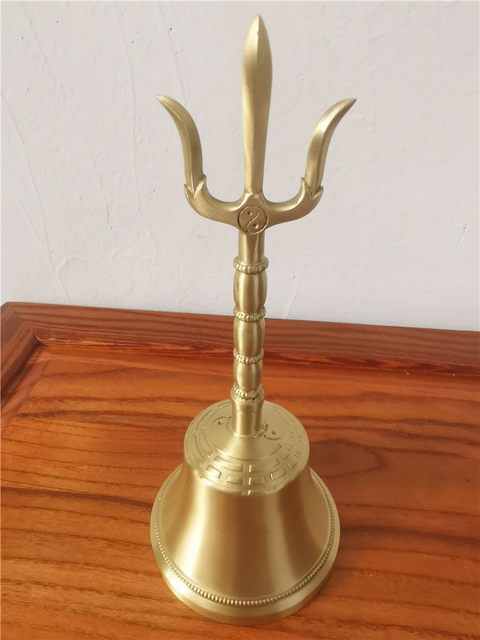 Taoist supplies Bagua Sanqing bell copper bell Taoist Sanqing bell Dao ...