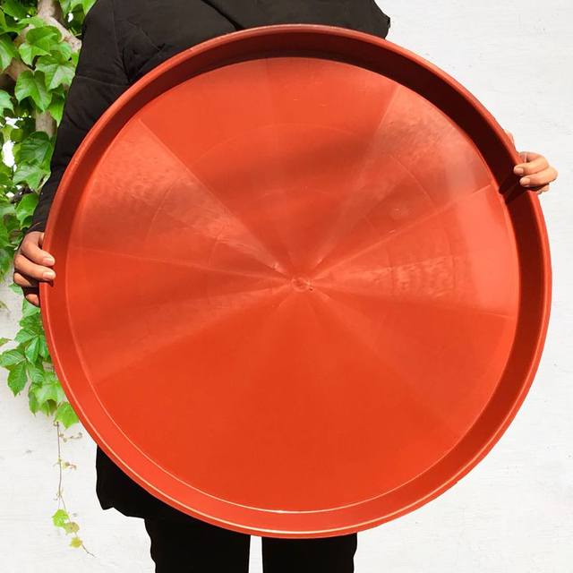 Flower pot tray extra large circular flower pot base plastic tray ...