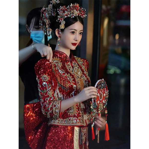 Xiuhe Clothing Bride 2023 New Heavy Industry Toast Clothing Slim Luxury ...