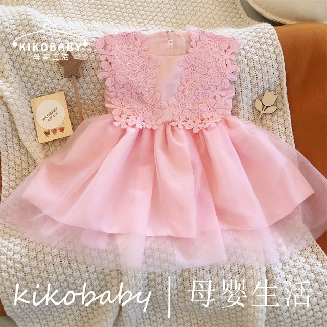 Bab Dress Baby Girl One Year Old Dress Dress Birthday Full Moon ...