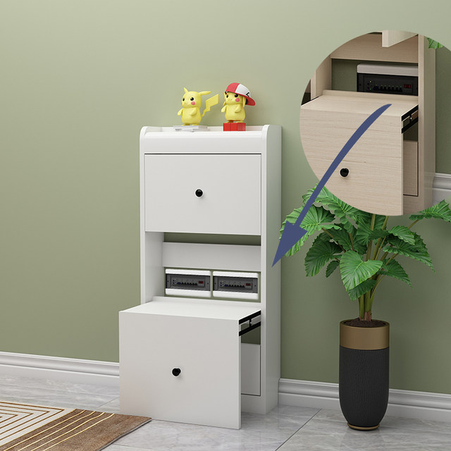 Flutter ultra -thin cloak rack entry porch into the door folding shoe ...