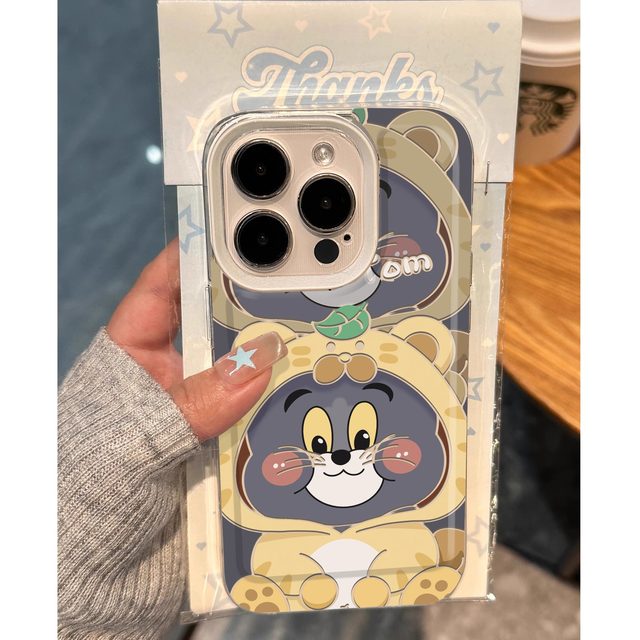 Pajamas couple cartoon suitable for Apple 13 mobile phone case iPhone15 ...