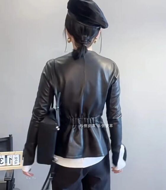 Haining's new genuine leather jacket for women, sheepskin European ...