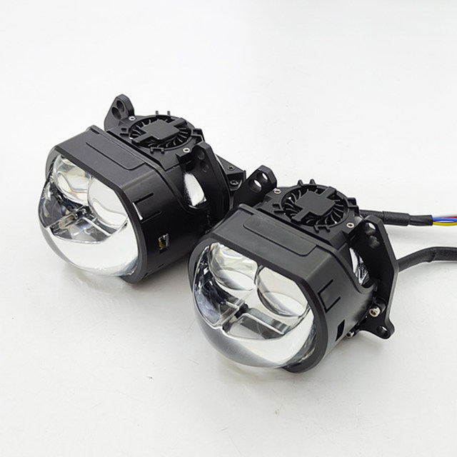 Square double direct laser lens ultra short double fan double light ...