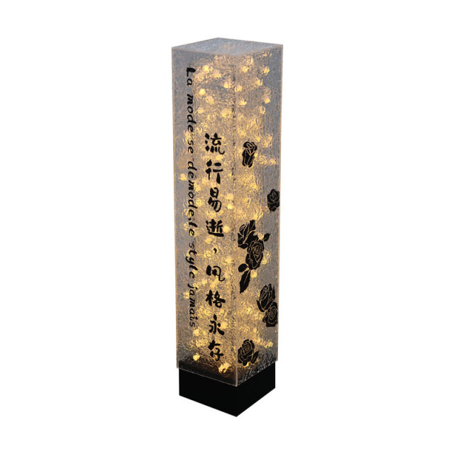 Customized stone pattern acrylic floor-standing light box Creative ...