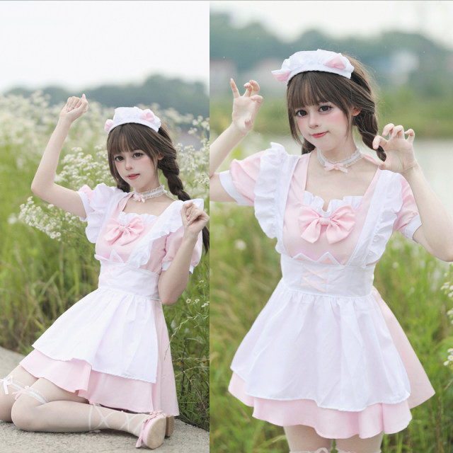 2D maid outfit cos cute maid cat big guy lolita dress lolita cosplay ...