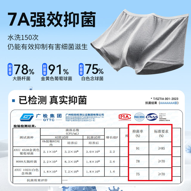 FreeGO disposable underwear men's cotton cotton sterilized flat -angle ...