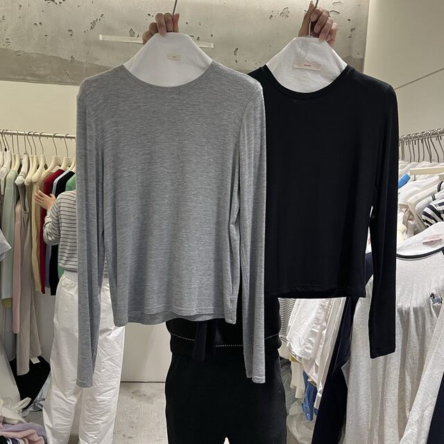 Korean version of modal mask long-sleeved T-shirt for women in spring ...