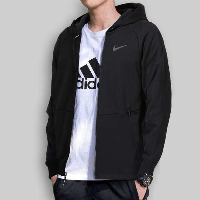 Nike Nike plush jacket men's autumn and spring new thickened warm ...