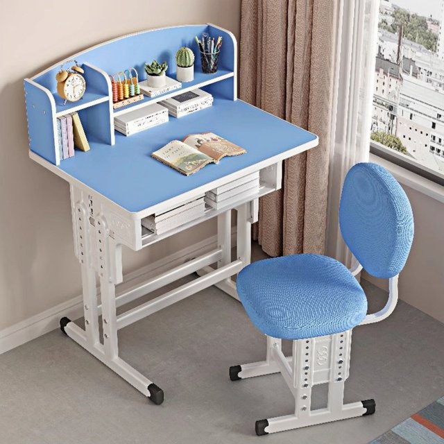 Primary and middle school students desk, chair suit school training ...