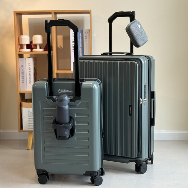 Roaming new suitcase expandable front opening trolley case 20 inch ...