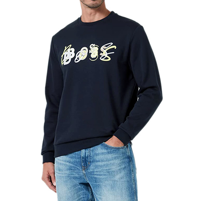 Hugo Boss HUGO BOSS men's long-sleeved sweatshirt men's sweatshirt LOGO ...