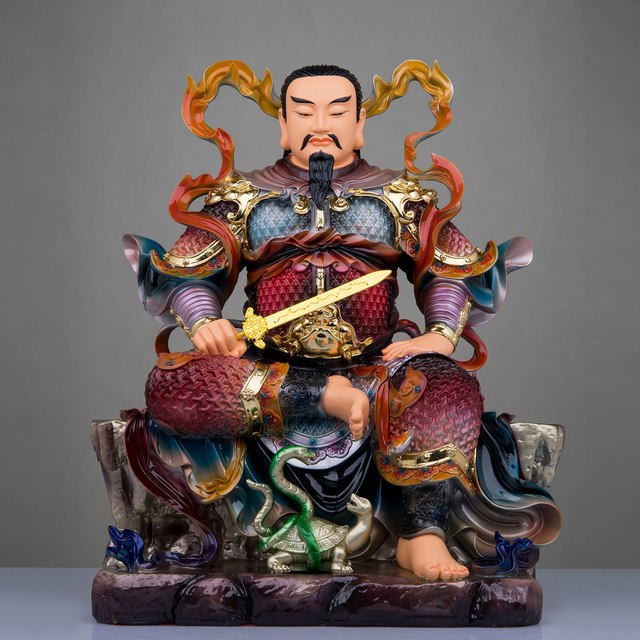 Zhenwu Emperor Statue Xuantian God resin decoration Xuanwu Emperor ...