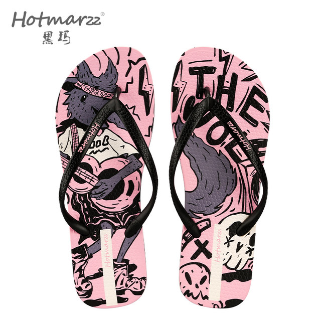 hotmarzz/Heima flip flops for women in summer wear foot-clip slippers ...