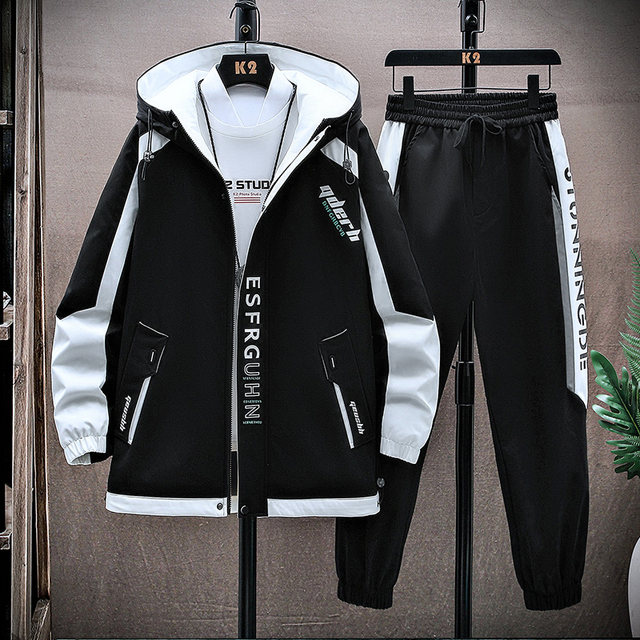 Autumn and winter youth plus velvet thickened jacket boys junior high ...
