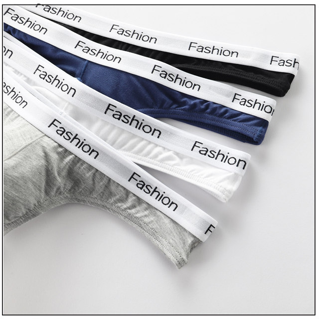 2 packed men's single pants Modal medium low waist sexy thong T pants ...