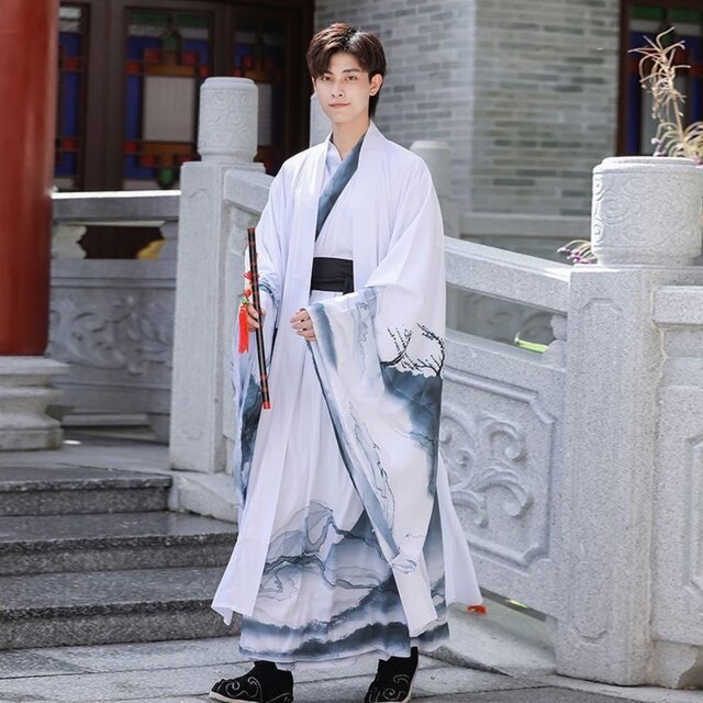 Jin style Hanfu men's Chinese style fairy style large size ancient ...