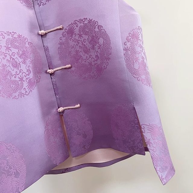 Retro Tang Suit New Chinese Style Silk Mulberry Silk Tuanlong Pan ...