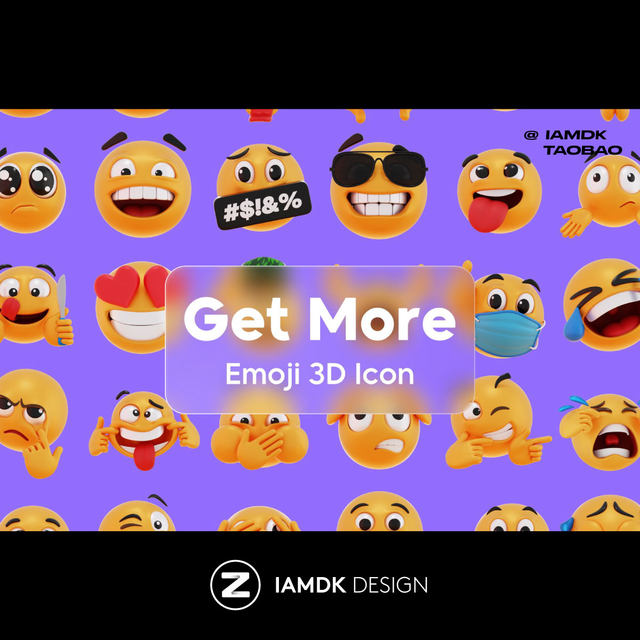30 fun 3D three -dimensional three -dimensional emoji emoticon icon ...